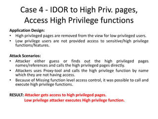 Broken Authentication & authorization | PPSX | Databases | Computer Software and Applications