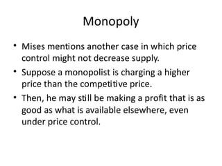 Broken Capitalism, Lecture 4 with David Gordon - Mises Academy | PDF