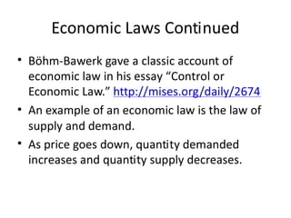Broken Capitalism, Lecture 4 with David Gordon - Mises Academy | PDF
