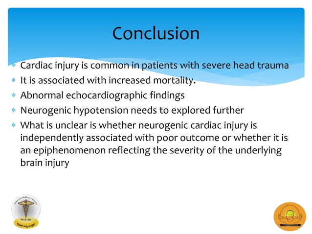 Broken Heart Syndrome: Cardiovascular Manifestations of Traumatic Brain ...