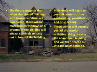 Broken windows theory | PPTX