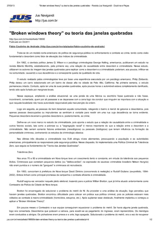 Broken windows theory . | PDF