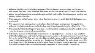 Broken Windows Theory.pptx used in criminology | PPTX