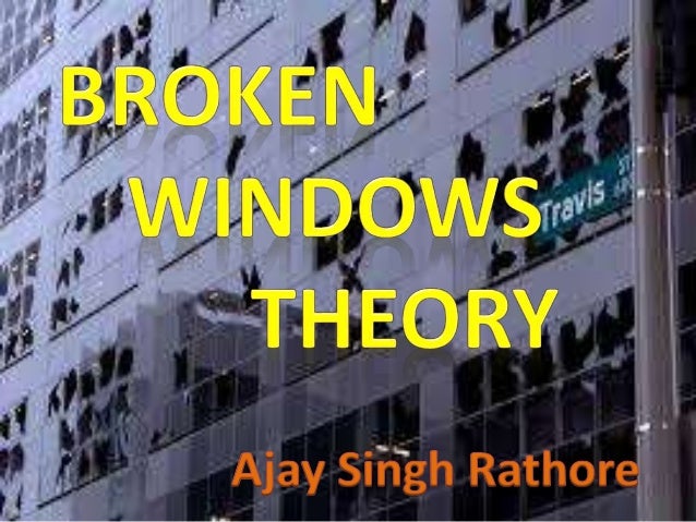 Broken windows thesis wilson and kelling. write me a essay