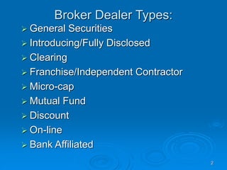 Broker Poduct Development Dealer Models.ppt | Financial Regulation ...