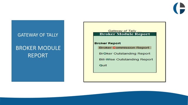 Broker Module From Tally.ERP9