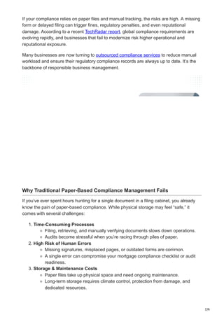 Digital Solutions for Compliance Efficiency | PDF