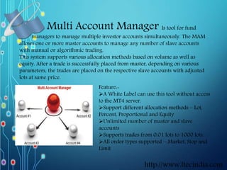 Broker Tools for MT4 or MT5 platforms | PPTX