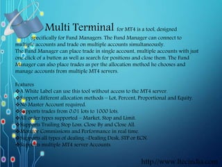 Broker Tools for MT4 or MT5 platforms | PPTX