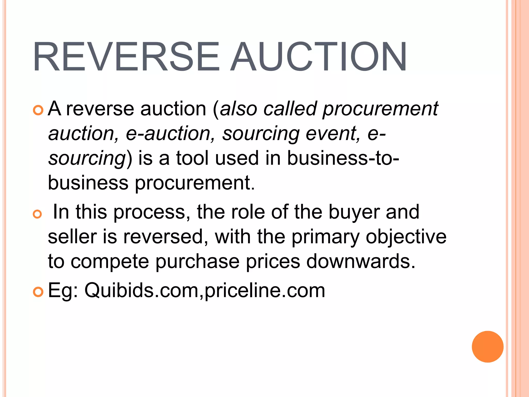 Brokerage Model- different types of auctions- examples with screenshots | PPTX