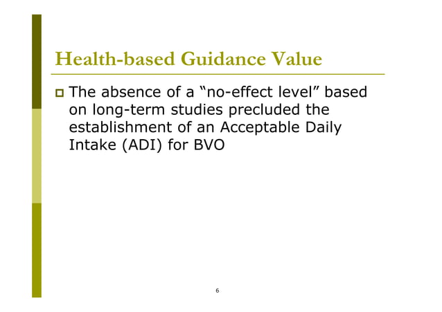 Brominated Vegetable Oils in Foods | PDF