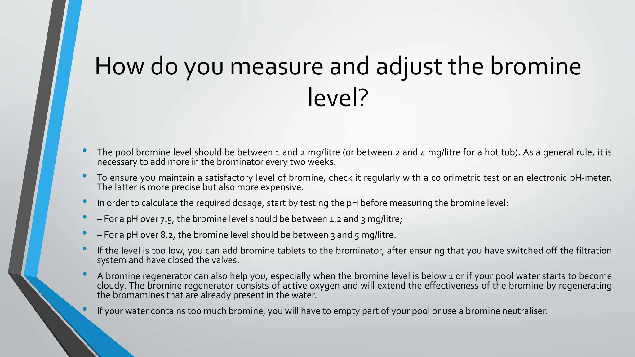 Bromine for pool sanitation and SPA.pptx