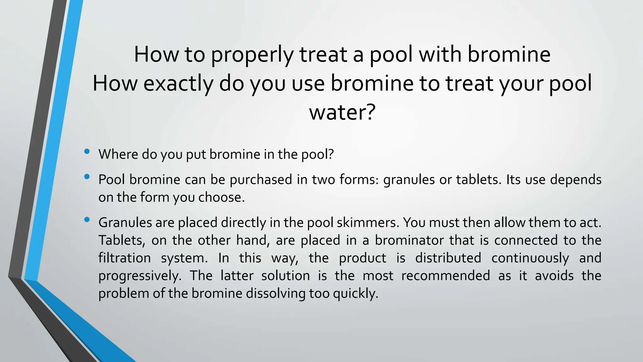 Bromine for pool sanitation and SPA.pptx