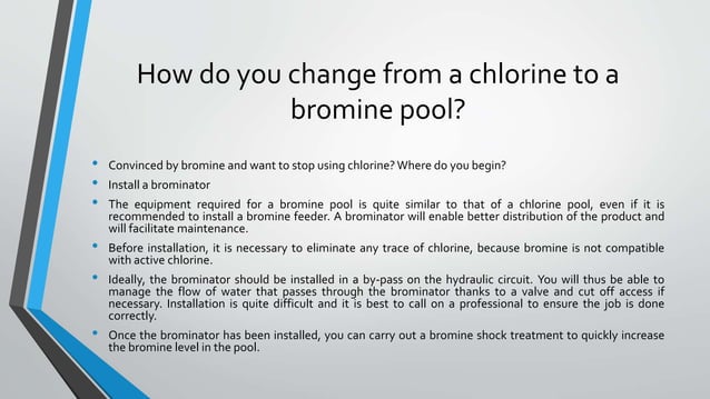 Bromine for pool sanitation and SPA.pptx