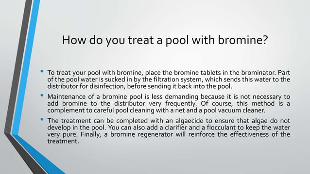 Bromine for pool sanitation and SPA.pptx