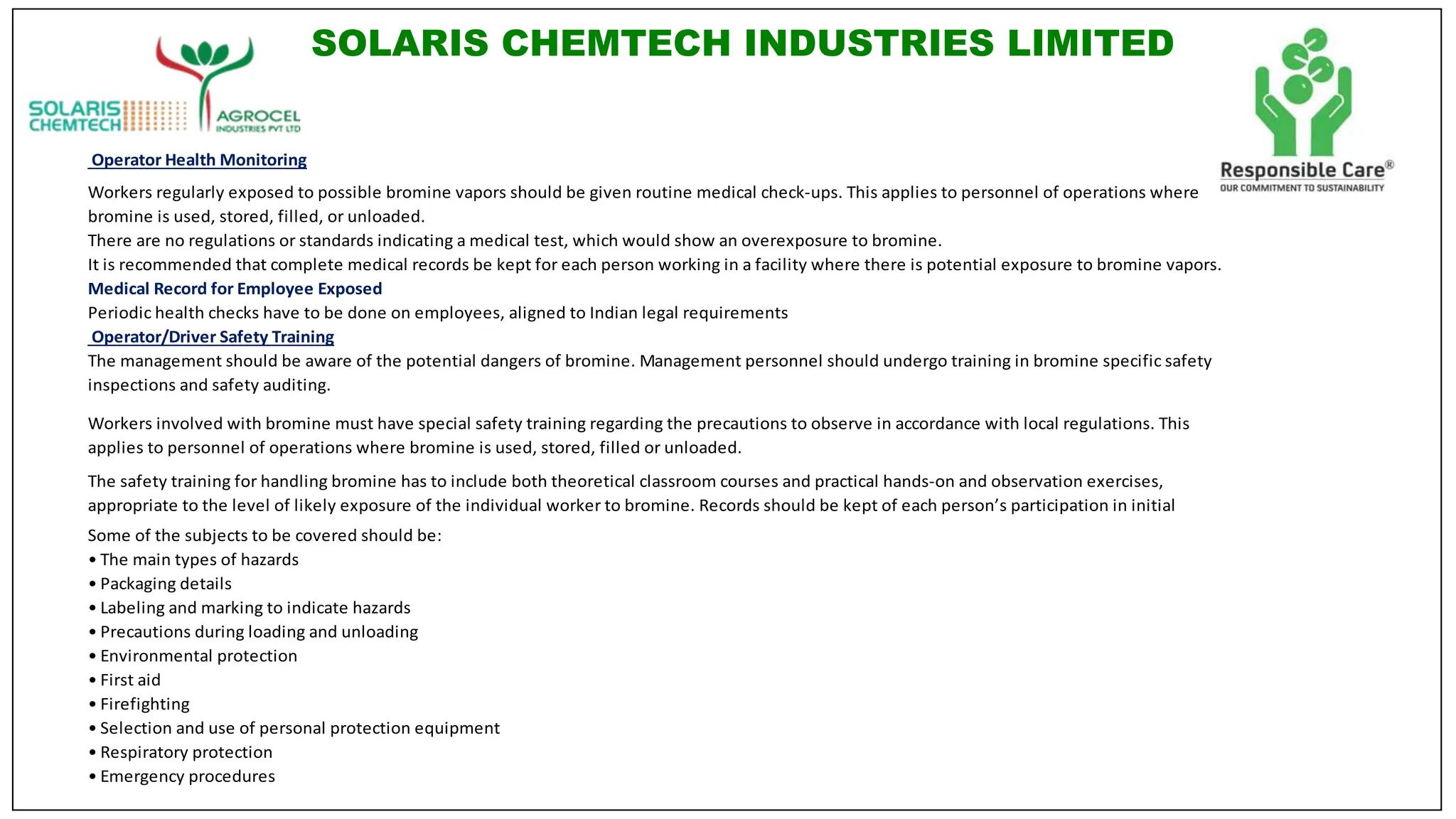 BROMINE HANDLING activity in reactor .pptx