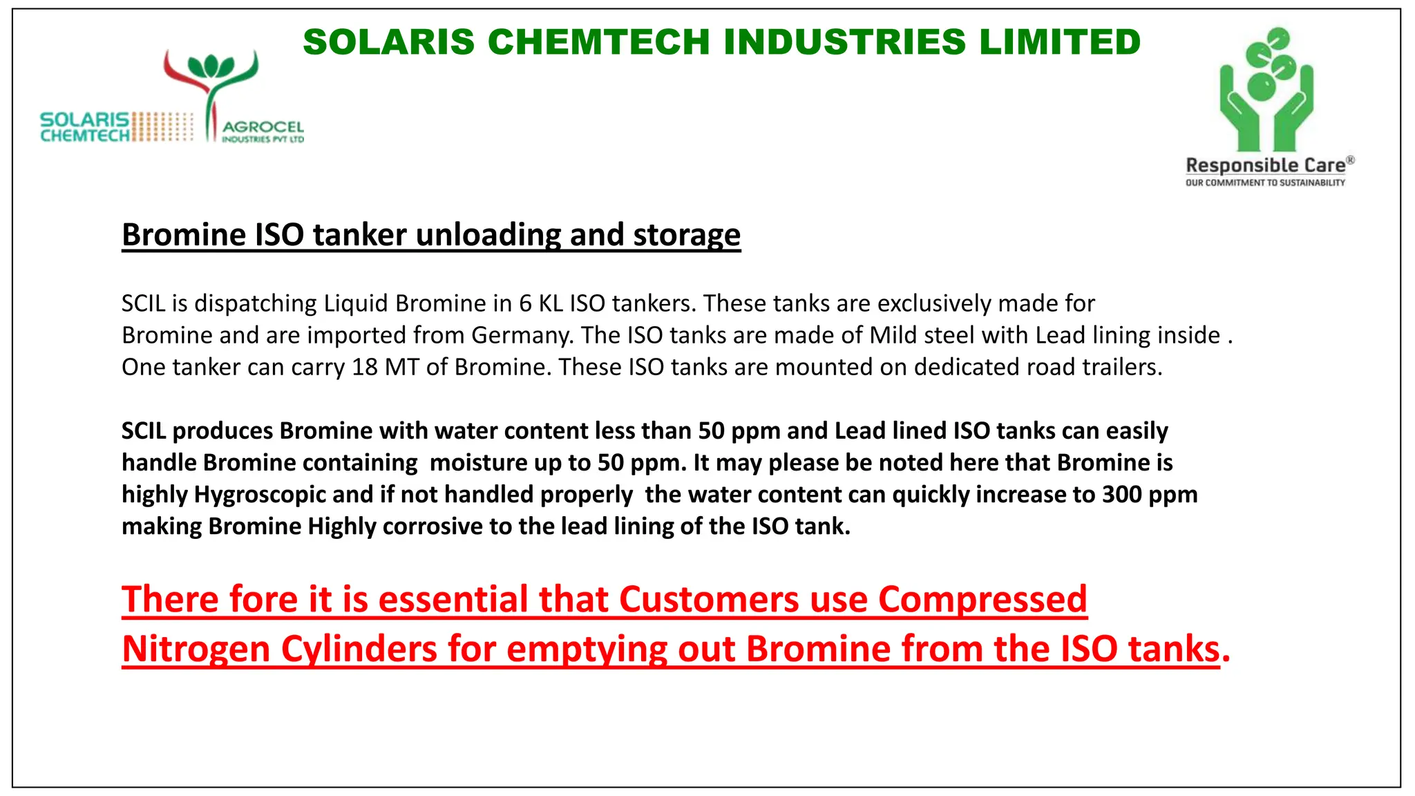 BROMINE HANDLING activity in reactor .pptx