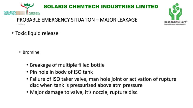 BROMINE HANDLING activity in reactor .pptx | Logistics | Business