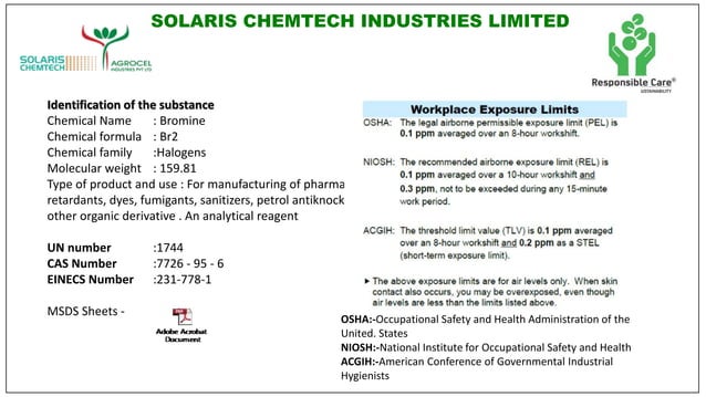 BROMINE HANDLING activity in reactor .pptx | Logistics | Business