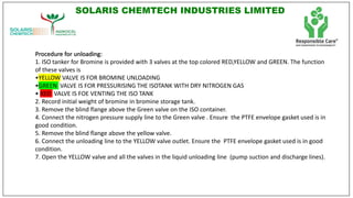 BROMINE HANDLING activity in reactor .pptx