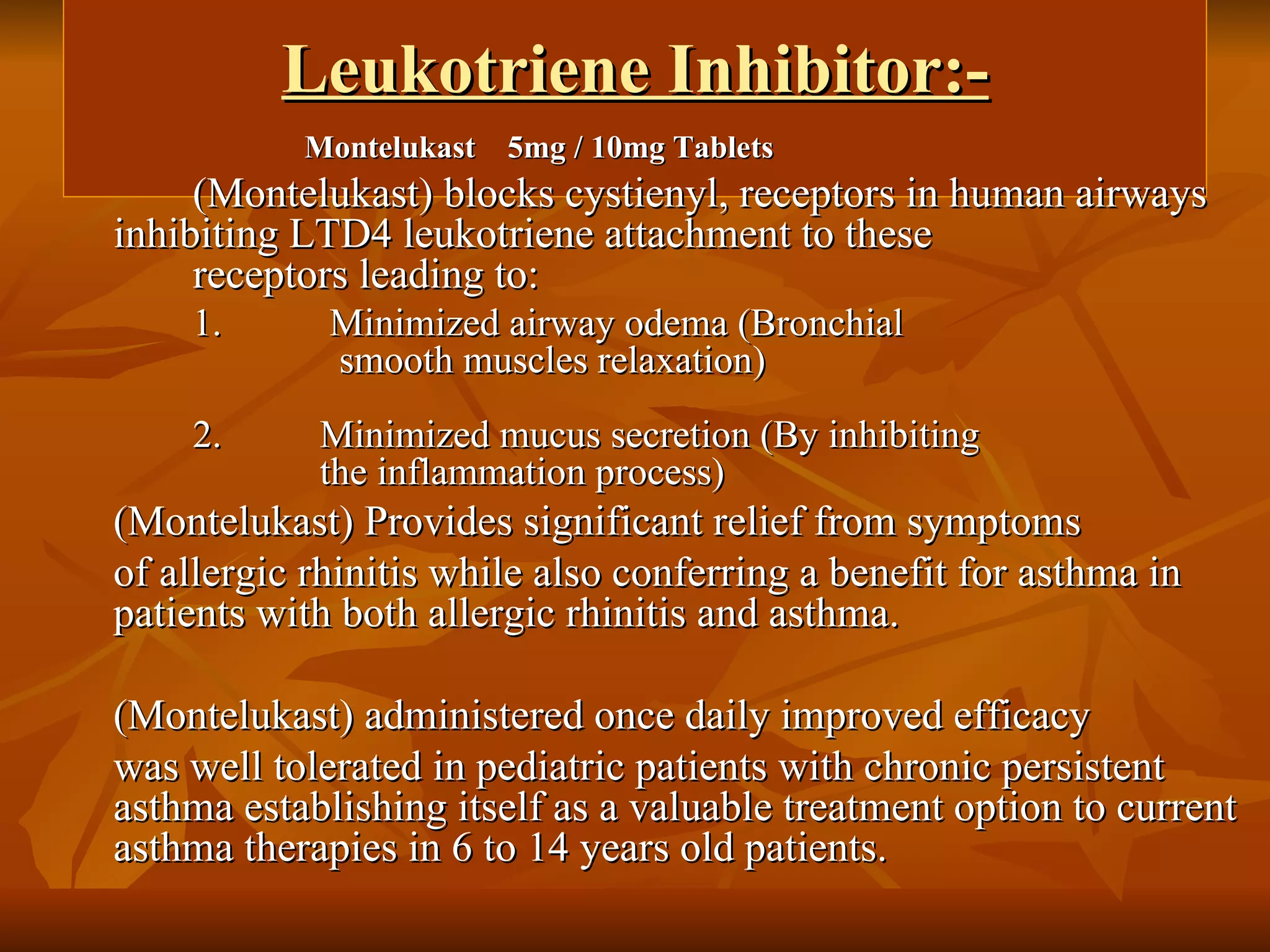 Management of Bronchial Asthma | PPT