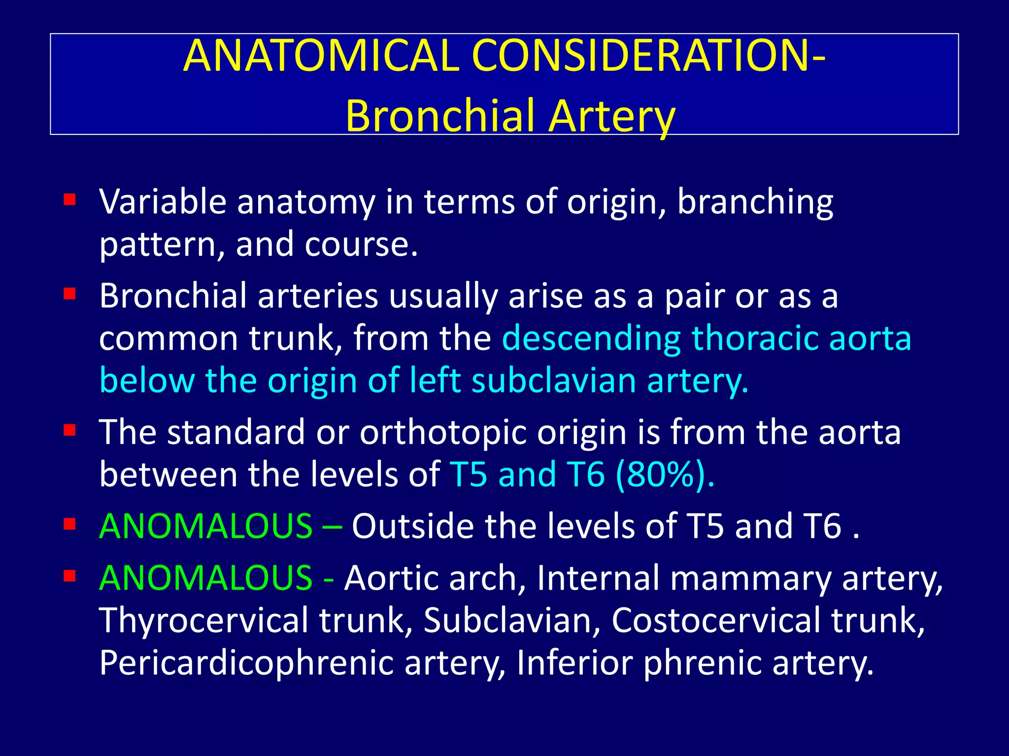 Bronchial Artery Embolization- By Dr.Tinku Joseph | PPTX
