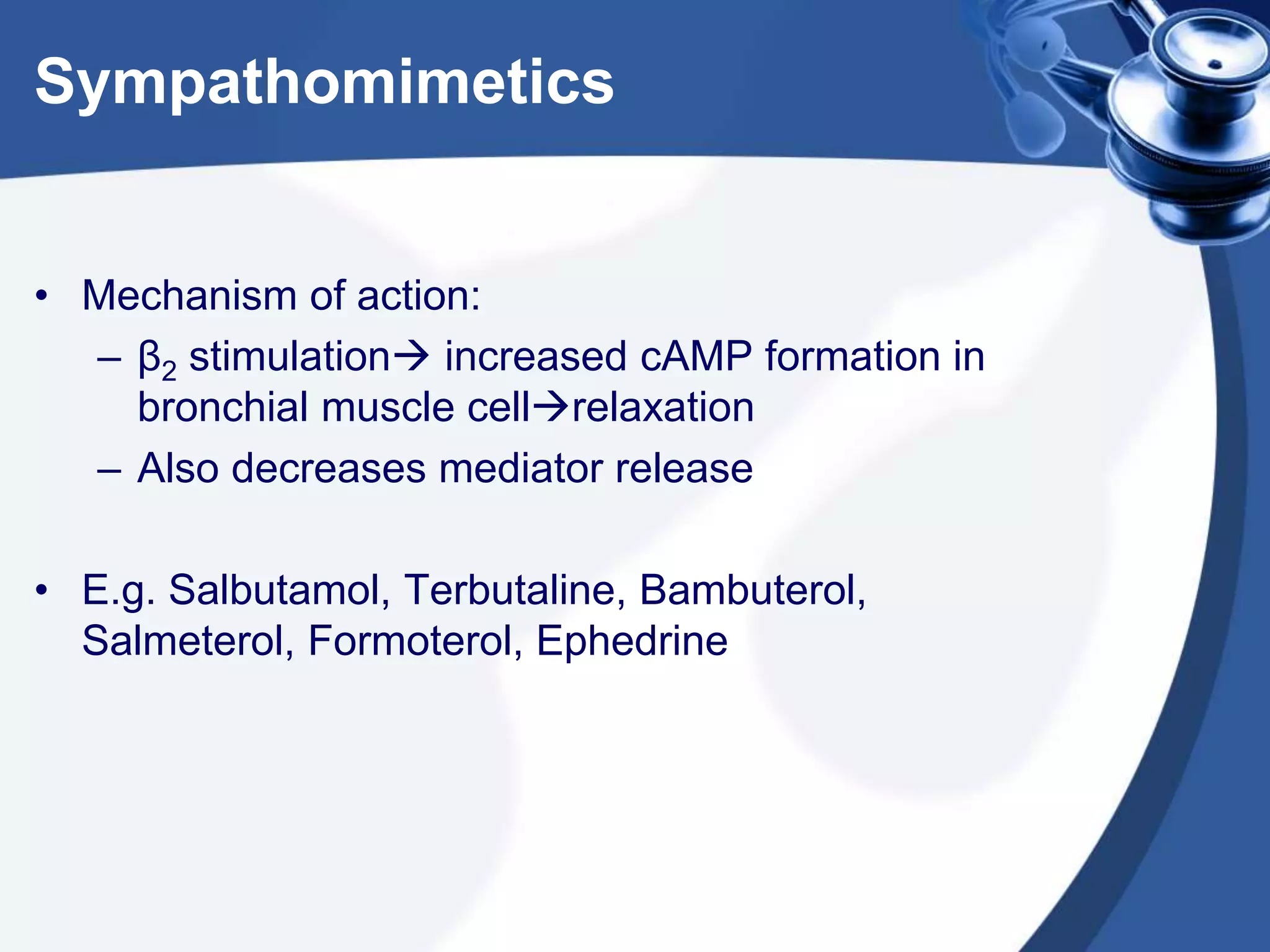 Bronchial ashtma Drugs by Dr Harikrishna | PPTX