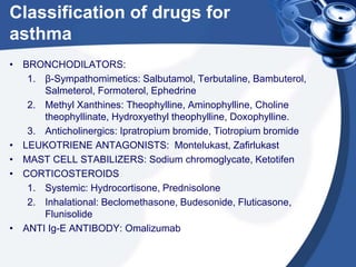 Bronchial ashtma Drugs by Dr Harikrishna | PPTX