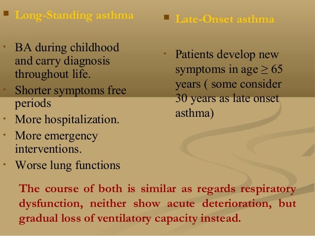 Diagnosis and management of asthma in older adults | PPT