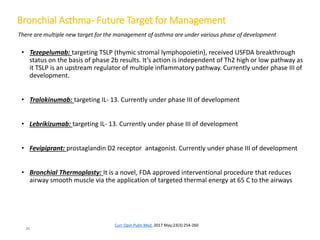 Advances in the Management of Bronchial Asthma | PPT