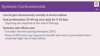 Bronchial asthma | PPTX | Lung and Respiratory Health | Diseases and ...