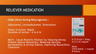 Bronchial Asthma Management in Children GINA Updates | PPTX