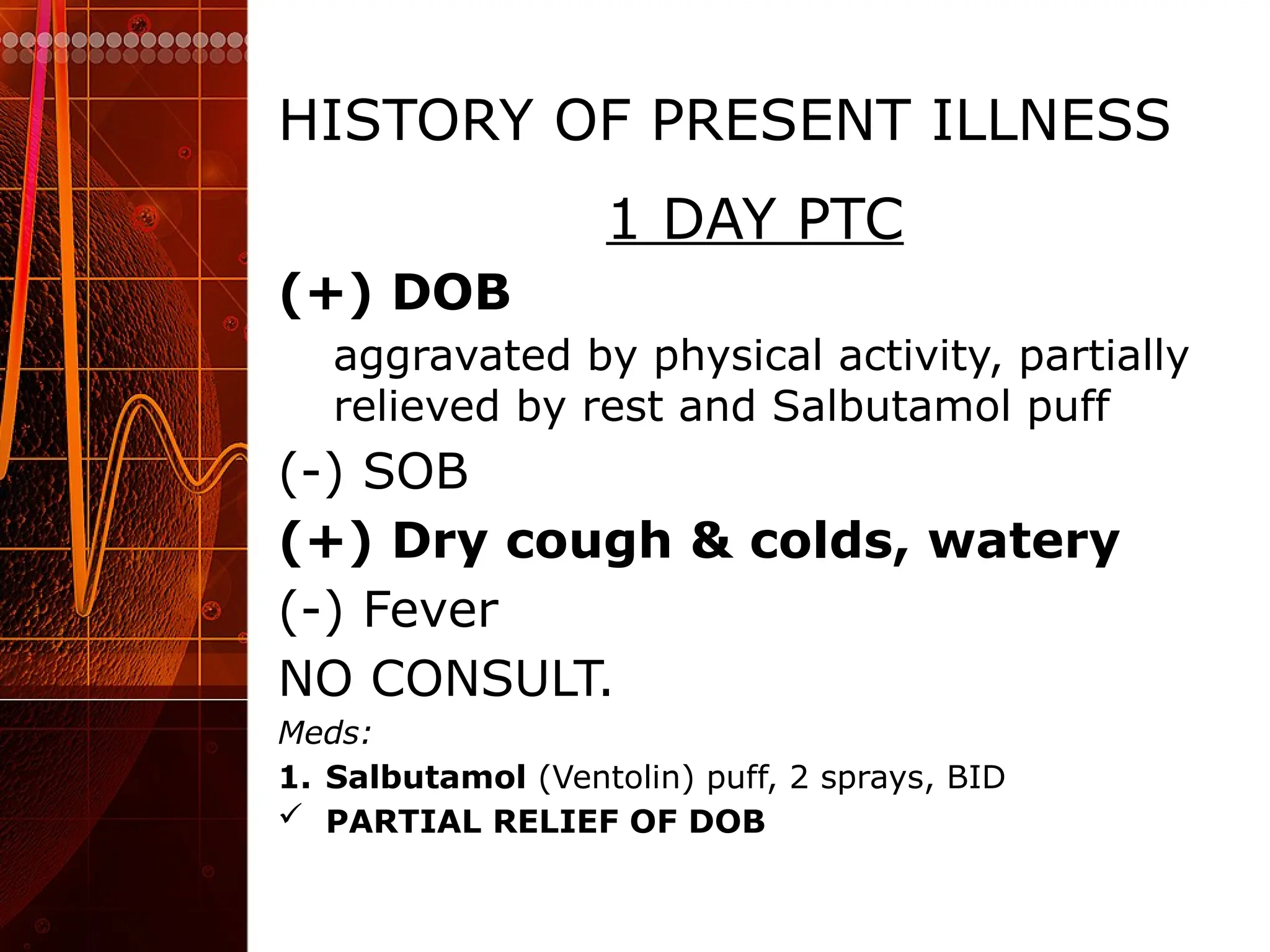 BRONCHIAL ASTHMA in acute exacerbation case | PPTX