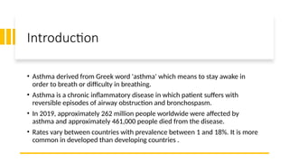 Bronchial Asthma - Definition, Causes, Pathophysiology, Signs and ...