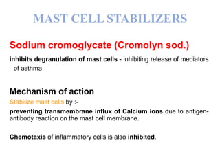 Cromolyn Mechanism Of Action