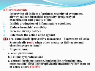 BRONCHIAL ASTHMA & antitussive final.ppt