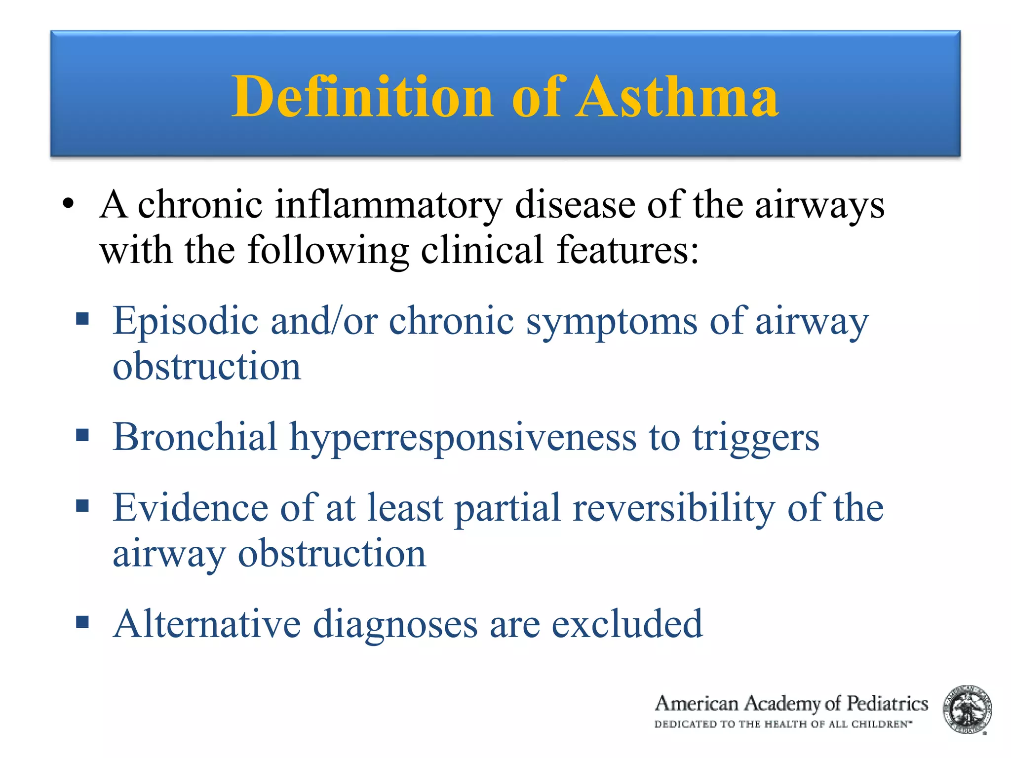 Bronchial asthma in children | PPTX