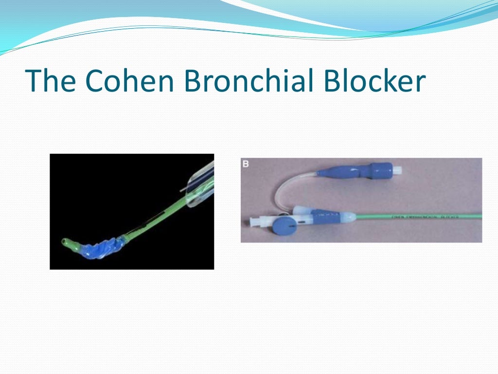 Bronchial blockers & endobronchial tubes