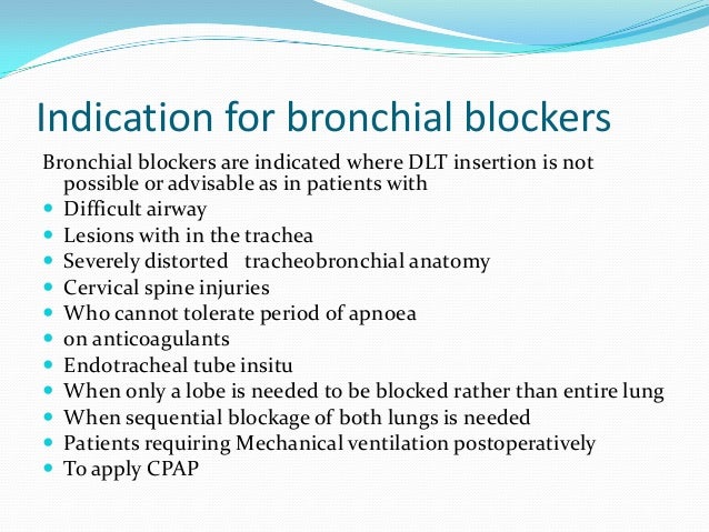 Bronchial blockers & endobronchial tubes