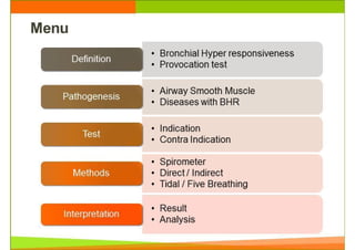 Bronchial provocation test in clinical practice | PDF