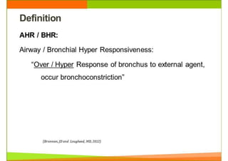Bronchial provocation test in clinical practice | PDF