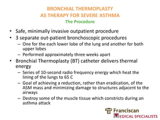 Bronchial Thermoplasty (BT) Novel Treatment for Patients with Severe ...