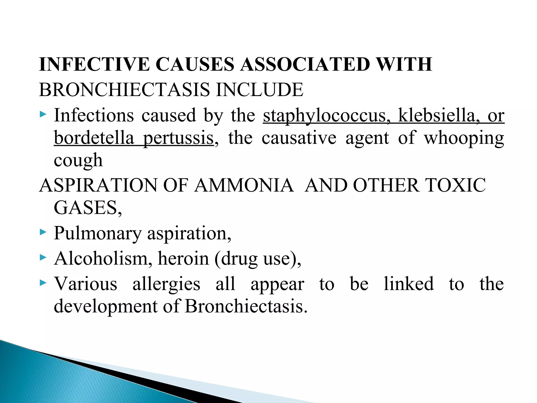Bronchiectases | PPT