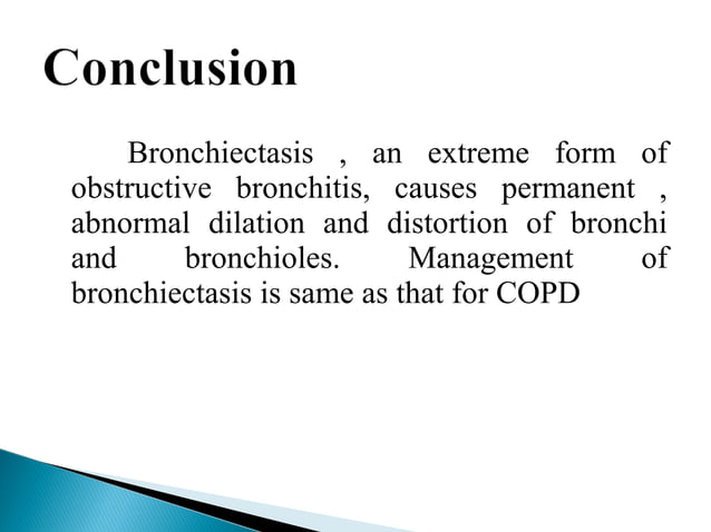 Bronchiectases | PPT