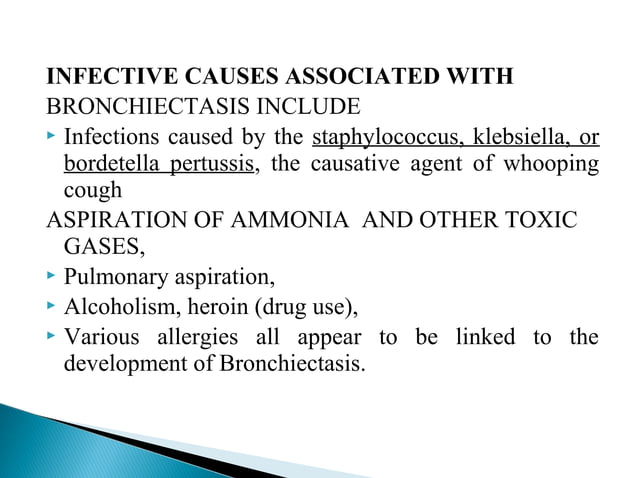 Bronchiectases | PPT