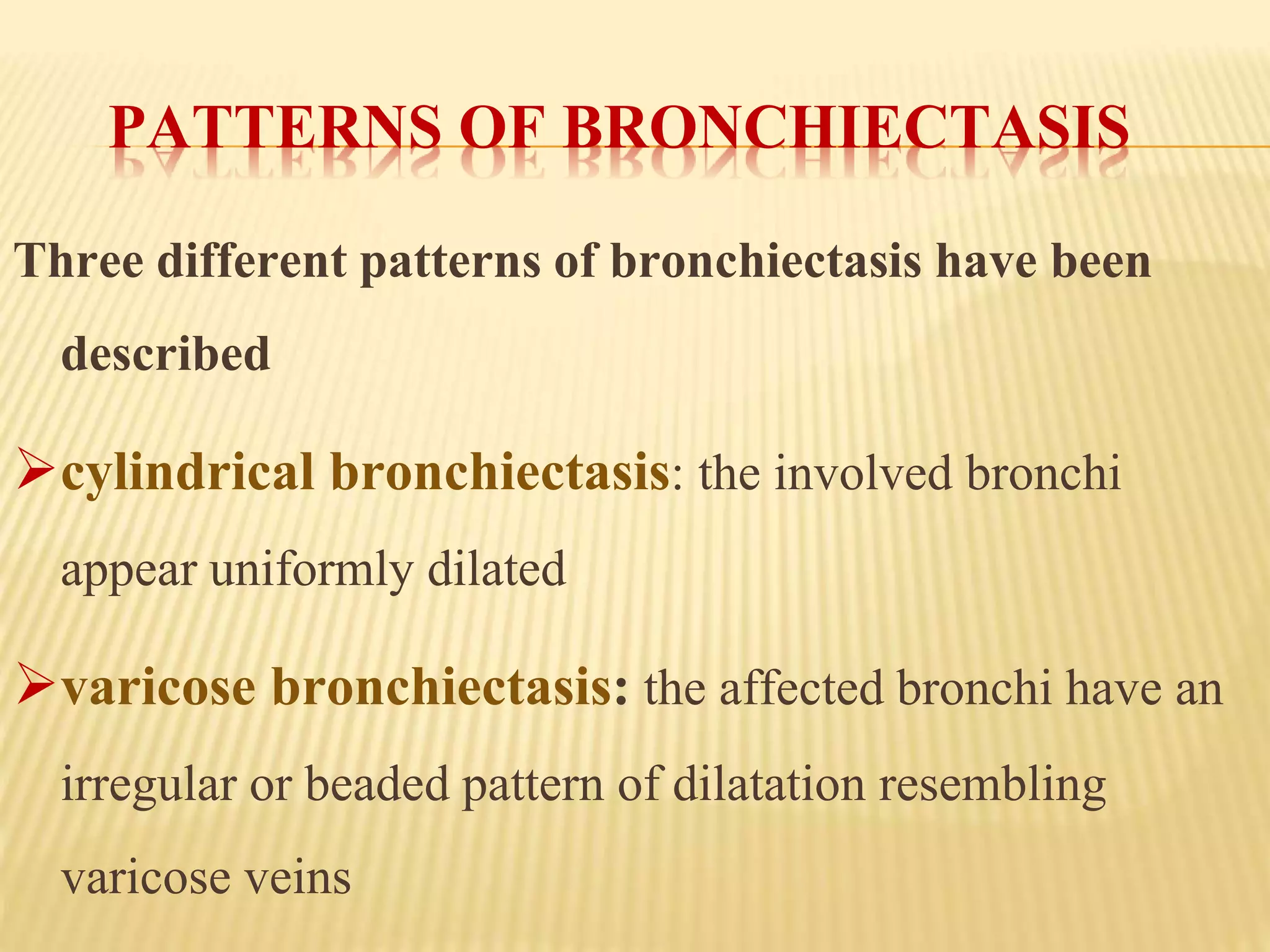 Bronchiectasis | PPTX