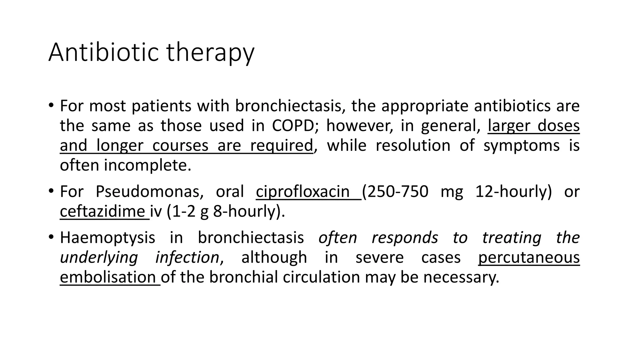 Bronchiectasis | PPTX