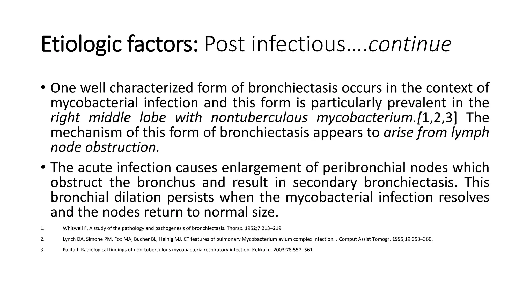 Bronchiectasis | PPTX