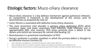 Bronchiectasis | PPTX | Lung and Respiratory Health | Diseases and ...