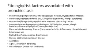 Bronchiectasis | PPTX